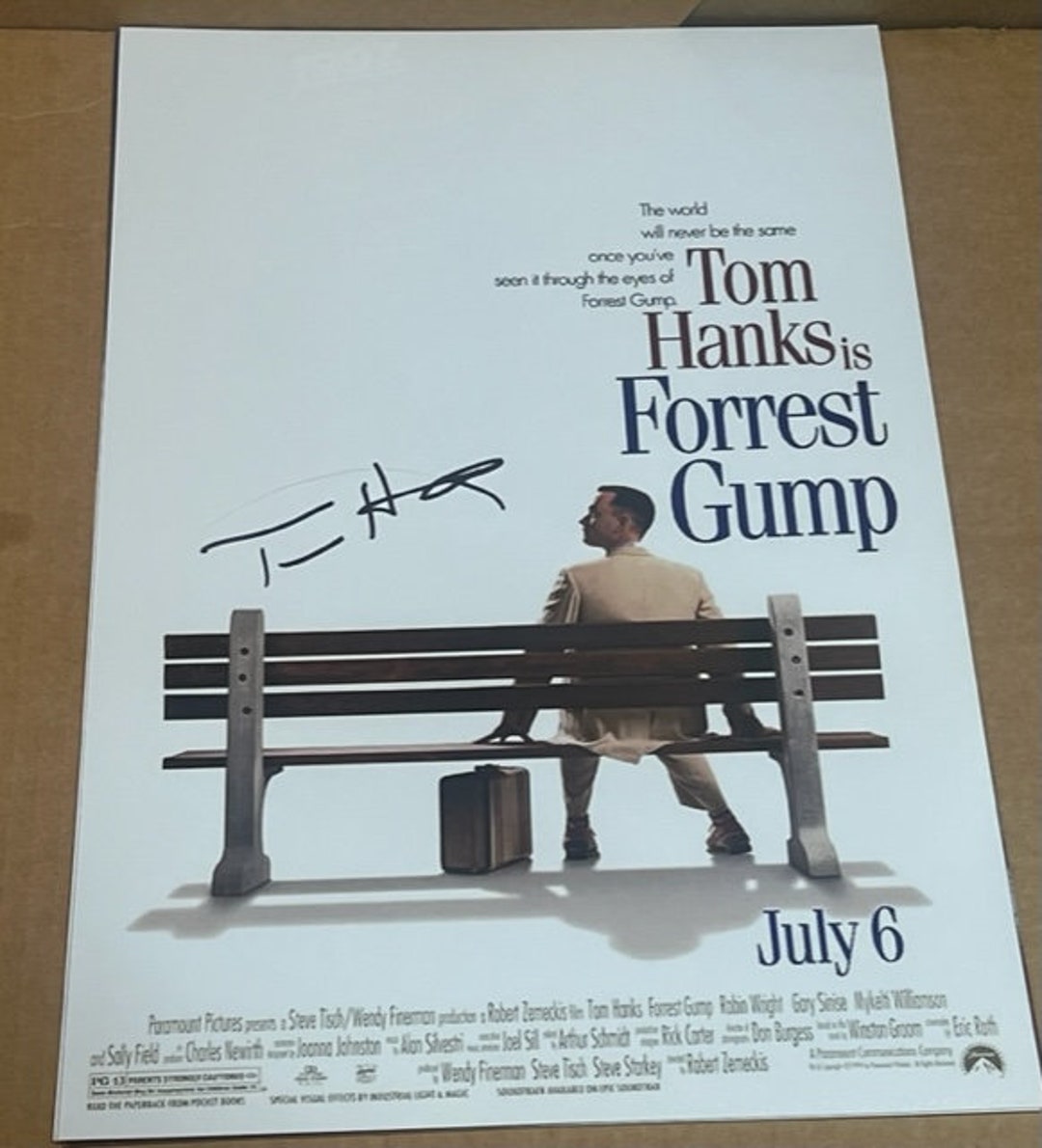 TOM HANKS Signed Autographed Forrest Gump 11x17 Movie Poster - Etsy