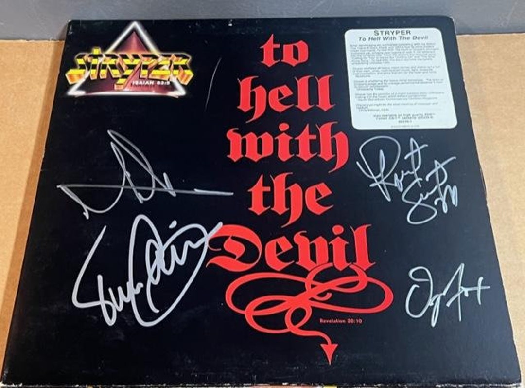 Stryper FULL BAND Signed Autographed Vintage to Hell With the Devil Record Album LP - Etsy