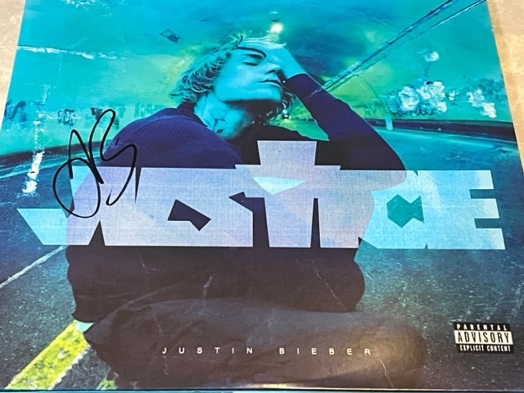 JUSTIN BIEBER Signed Autographed Justice Record Album LP - Etsy