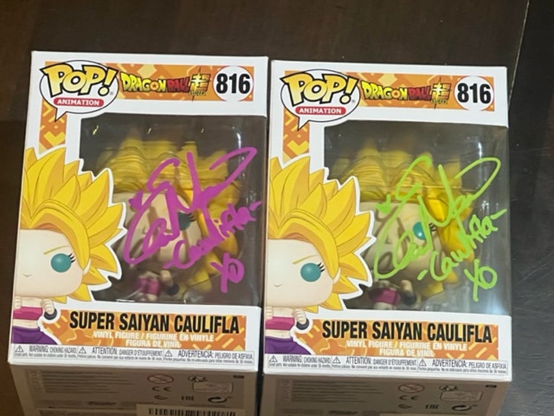 ELIZABETH MAXWELL Signed Autographed DRAGONBALL Z Super Saiyan Caulifla ...