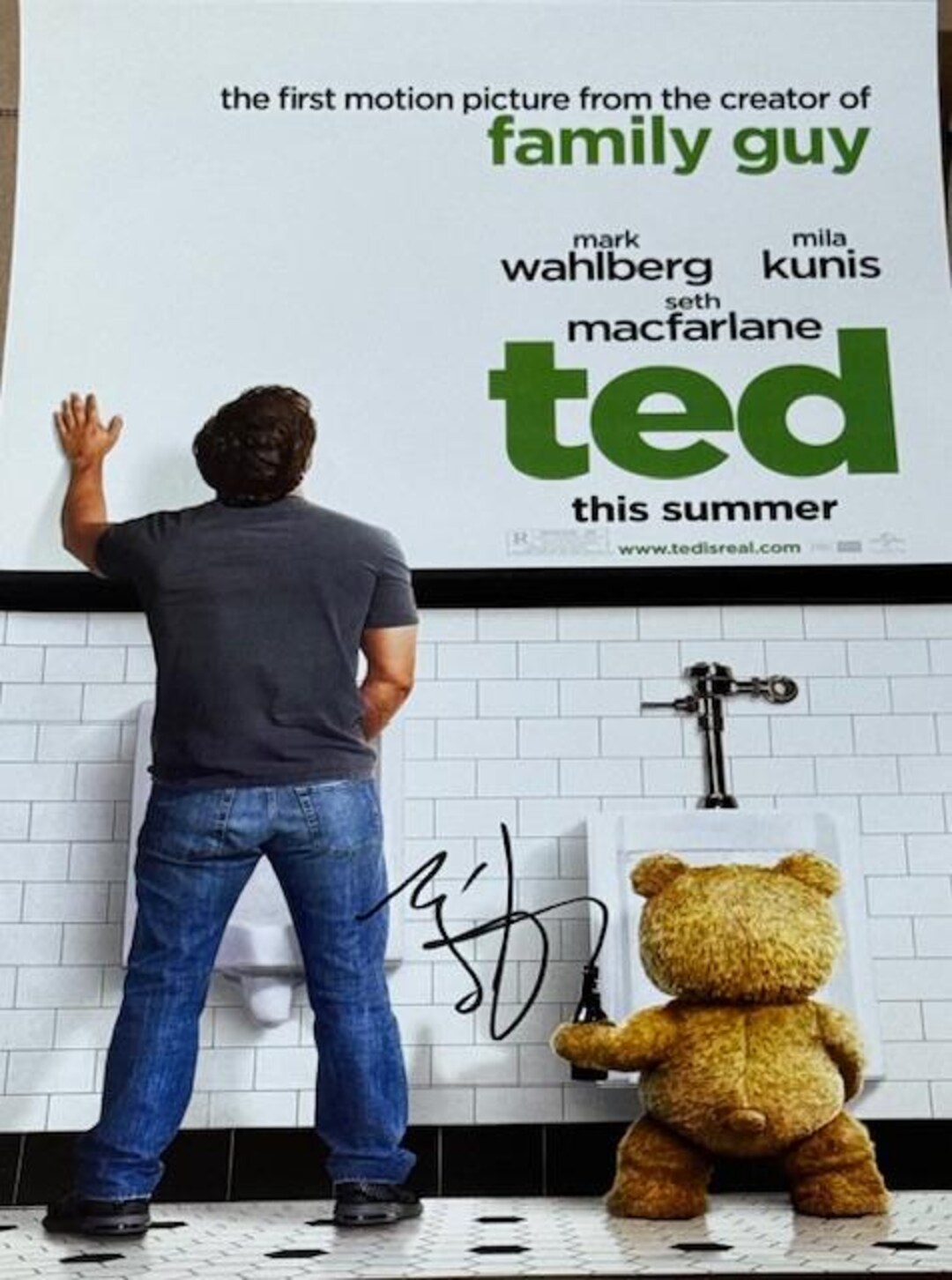 MARK WAHLBERG Signed Autographed TED 11x17 Movie Poster - Etsy