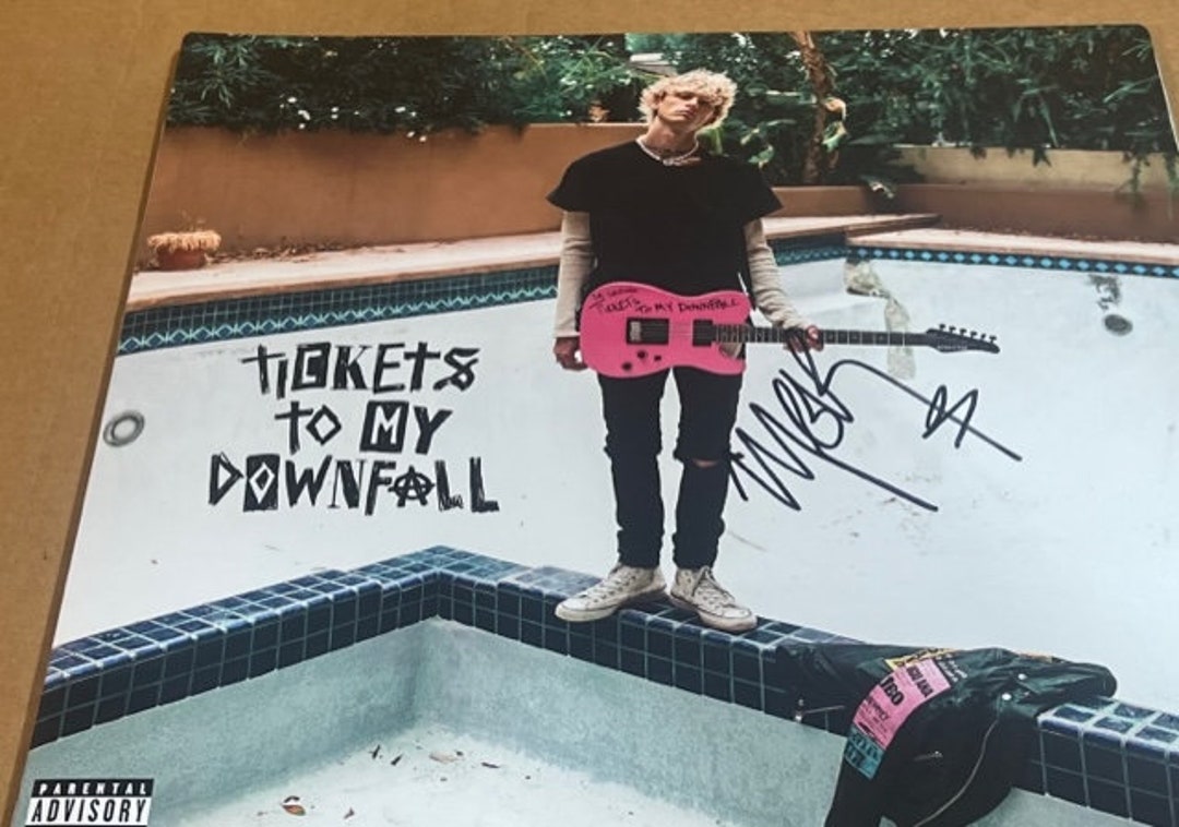 Machine Gun Kelly MGK Signed Autographed Tickets to My Downfall Record ...