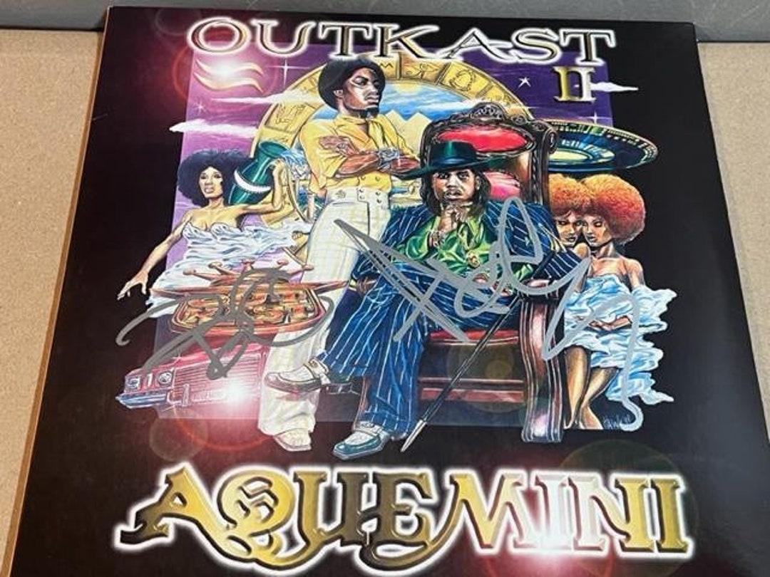 Andre 3000 & Big Boi Dual Signed Autographed OUTKAST Aquemini Record ...