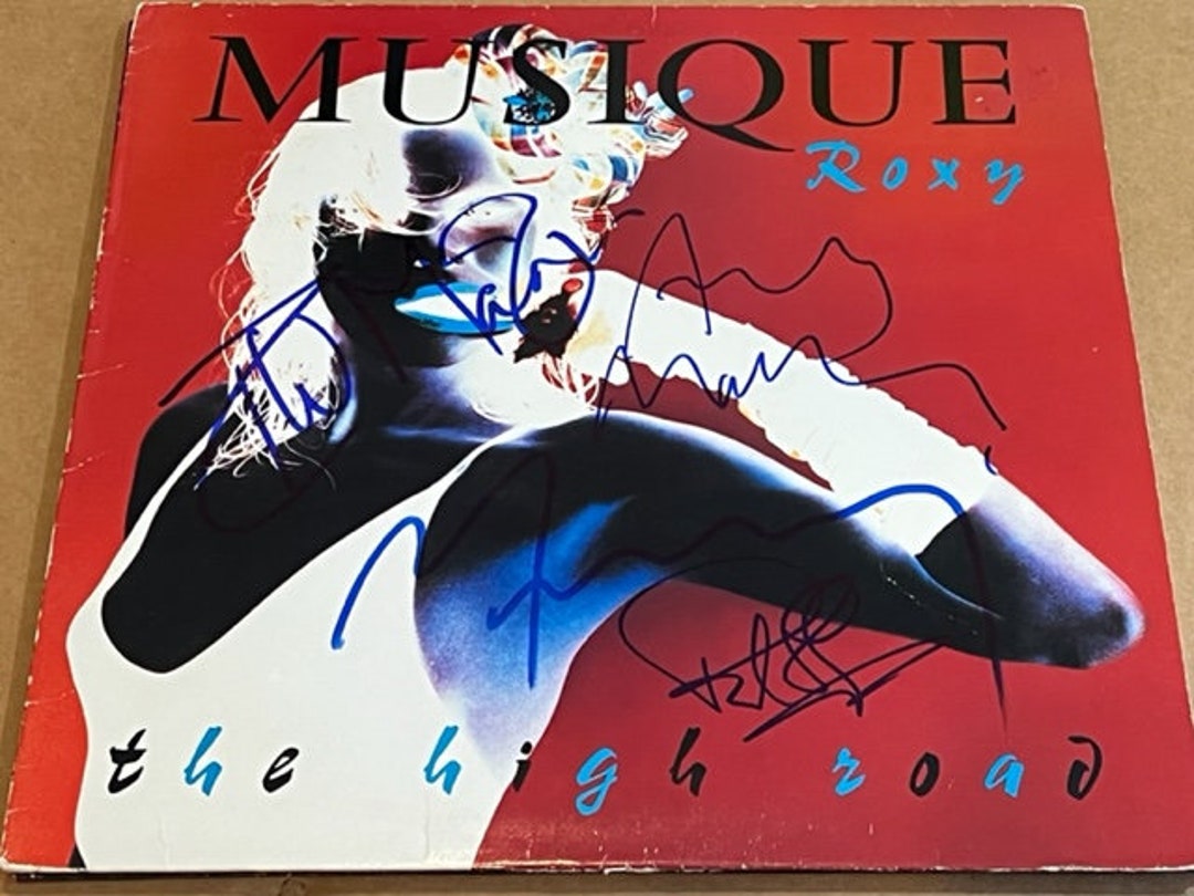 Roxy Music Full Band Signed Autographed the High Road Record Album LP ...