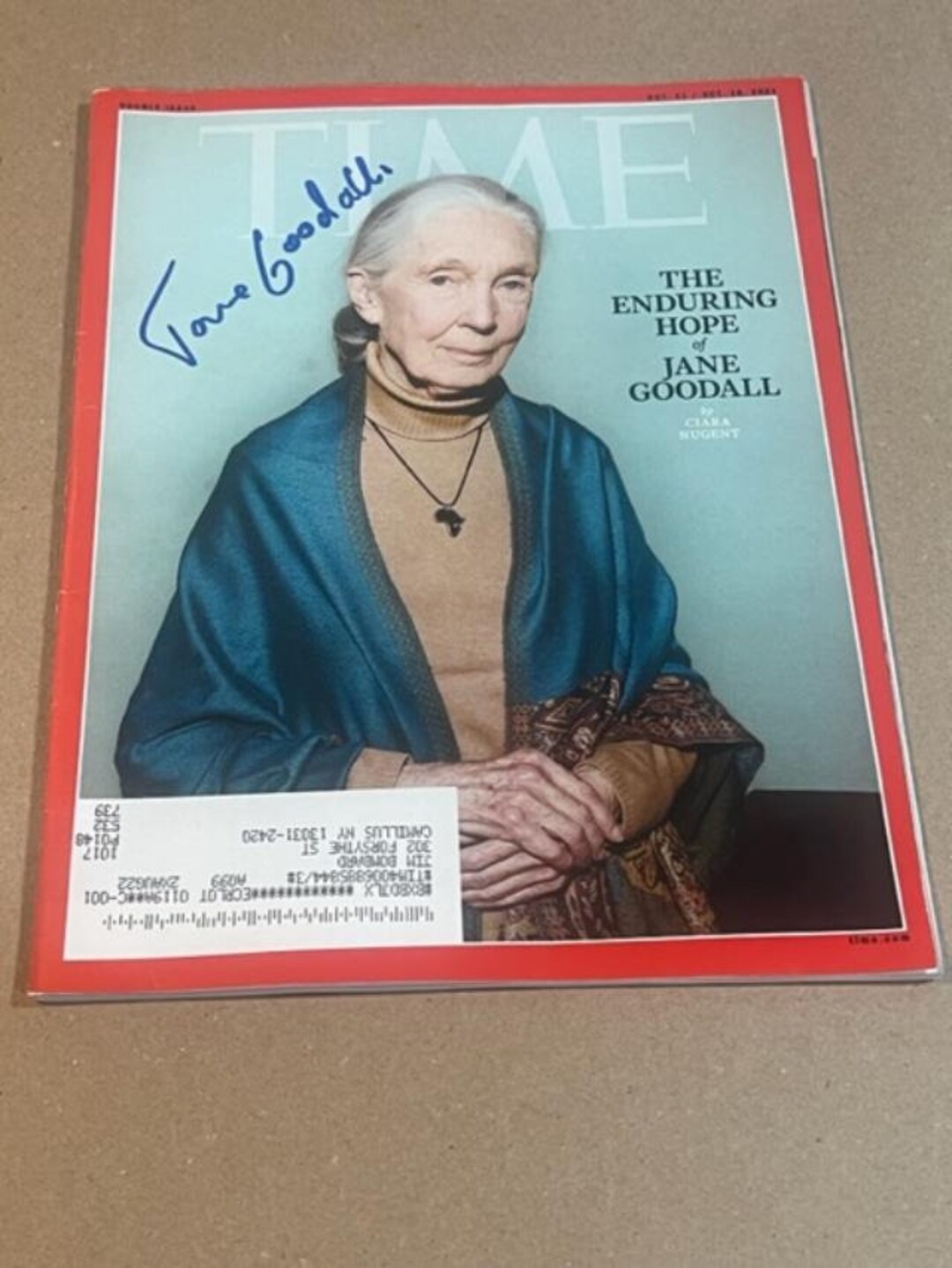 JANE GOODALL Signed Autographed Vintage TIME Magazine - Etsy