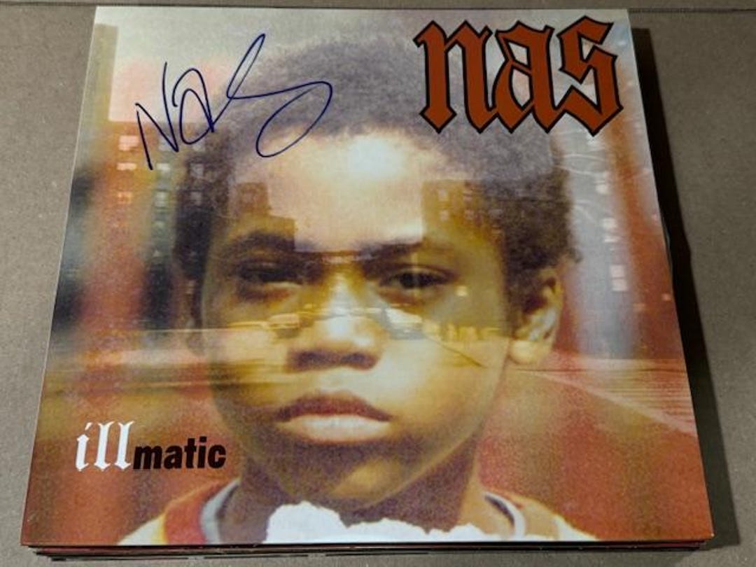 NAS Signed Autographed ILLMATIC Record Album LP - Etsy