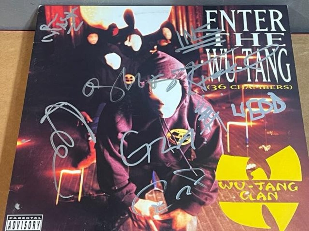 Wu-tang Clan FULL BAND Signed Autographed 36 Chambers Record - Etsy