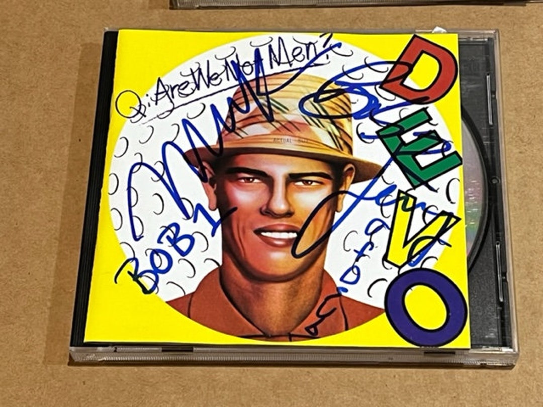 DEVO Band Signed Autographed Are We Not Men CD Booklet 4 SIGS - Etsy