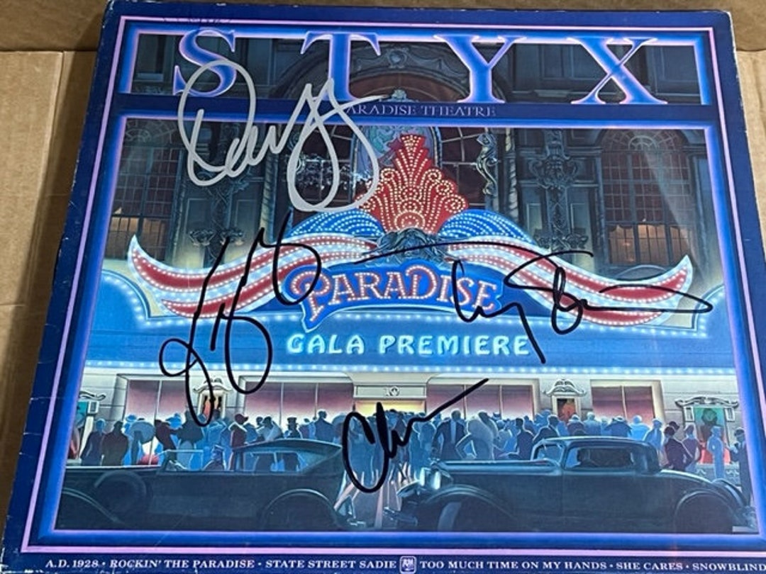 Styx FULL BAND Signed Autographed Paradise Theatre Record Album LP - Etsy