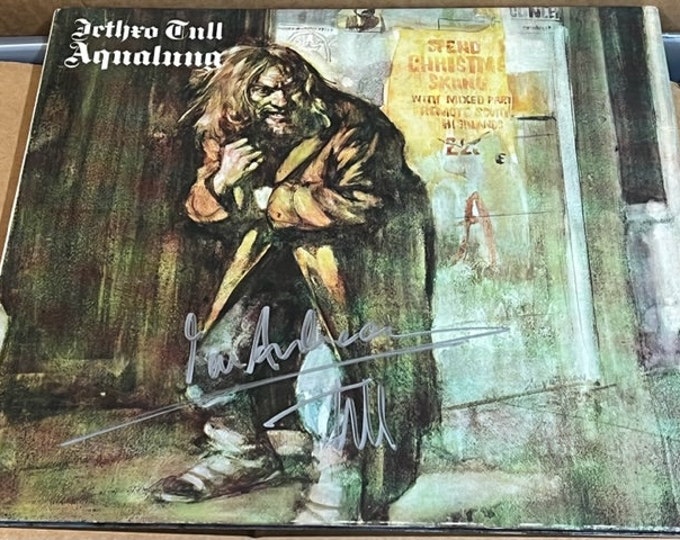 Ian Anderson Signed Autographed Vintage JETHRO TULL Aqualung Record ...