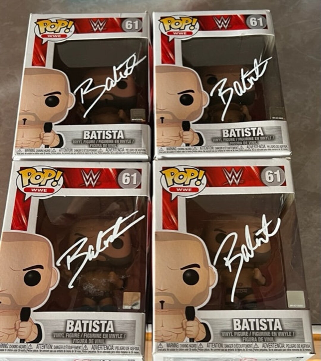 BATISTA Signed Autographed WWE Funko Pop - Etsy