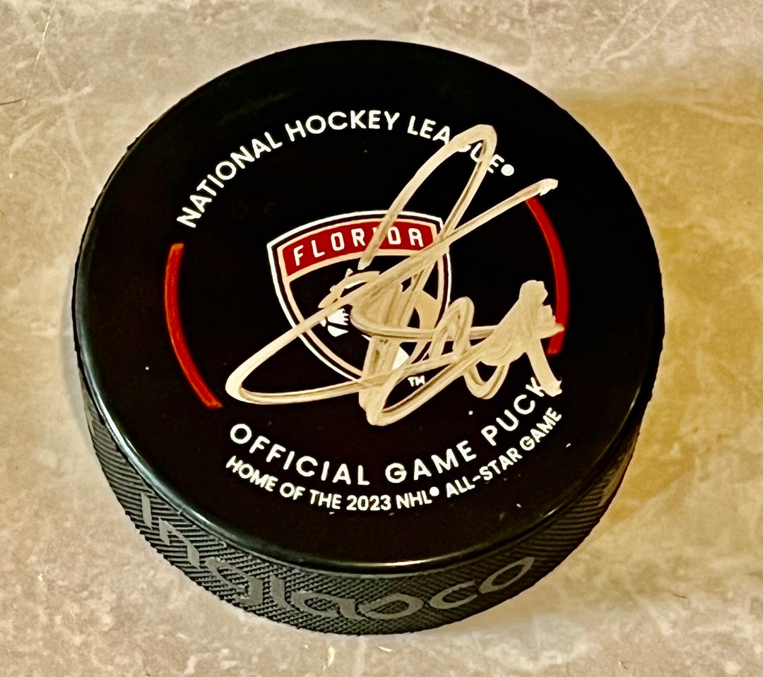 Sergei Bobrovsky Signed Autographed Florida Panthers Nhl Game Puck Etsy
