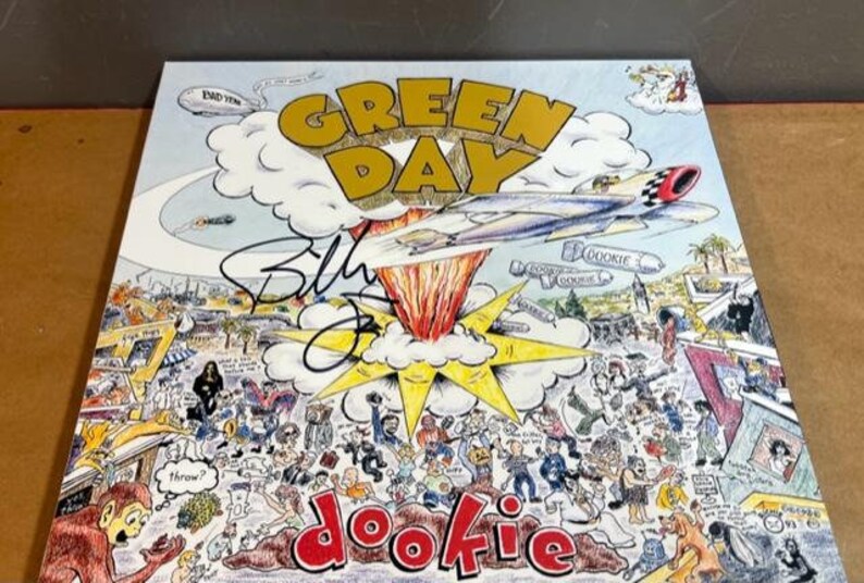 Billie Joe Armstrong Signed Autographed GREEN DAY Dookie Record Album ...