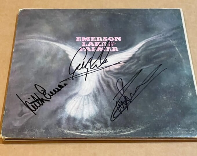 Keith Emerson Greg Lake & Carl Palmer Signed Autographed - Etsy