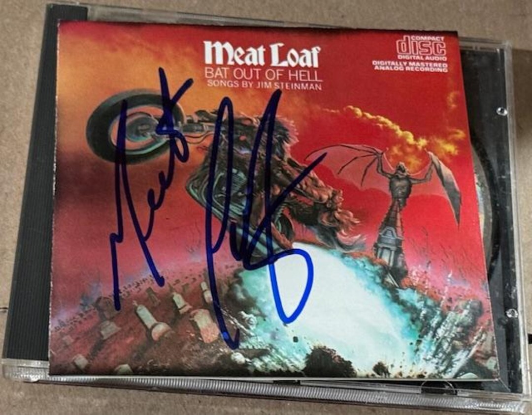 MEAT LOAF Signed Autographed Bat Out of Hell CD Booklet - Etsy
