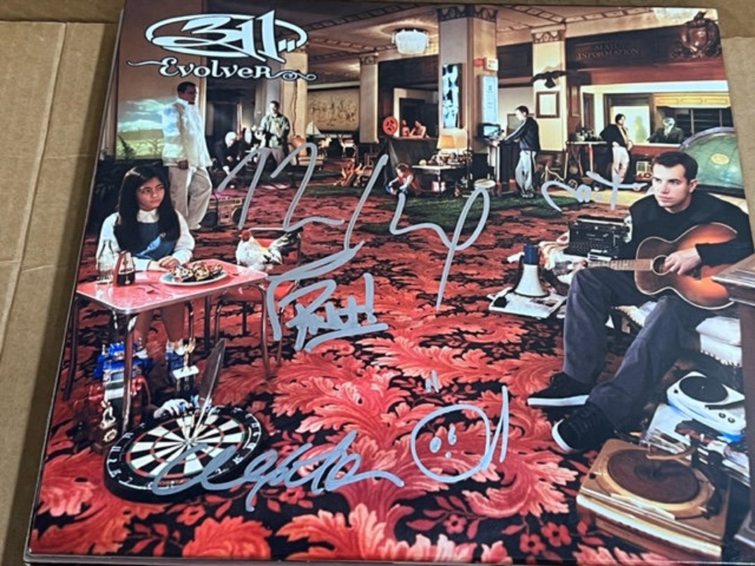 311 FULL BAND Signed Autographed Evolver Record Album LP Nick Hexum - Etsy