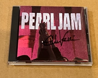 Eddie Vedder Signed Autographed PEARL JAM Ten Record Album LP - Etsy