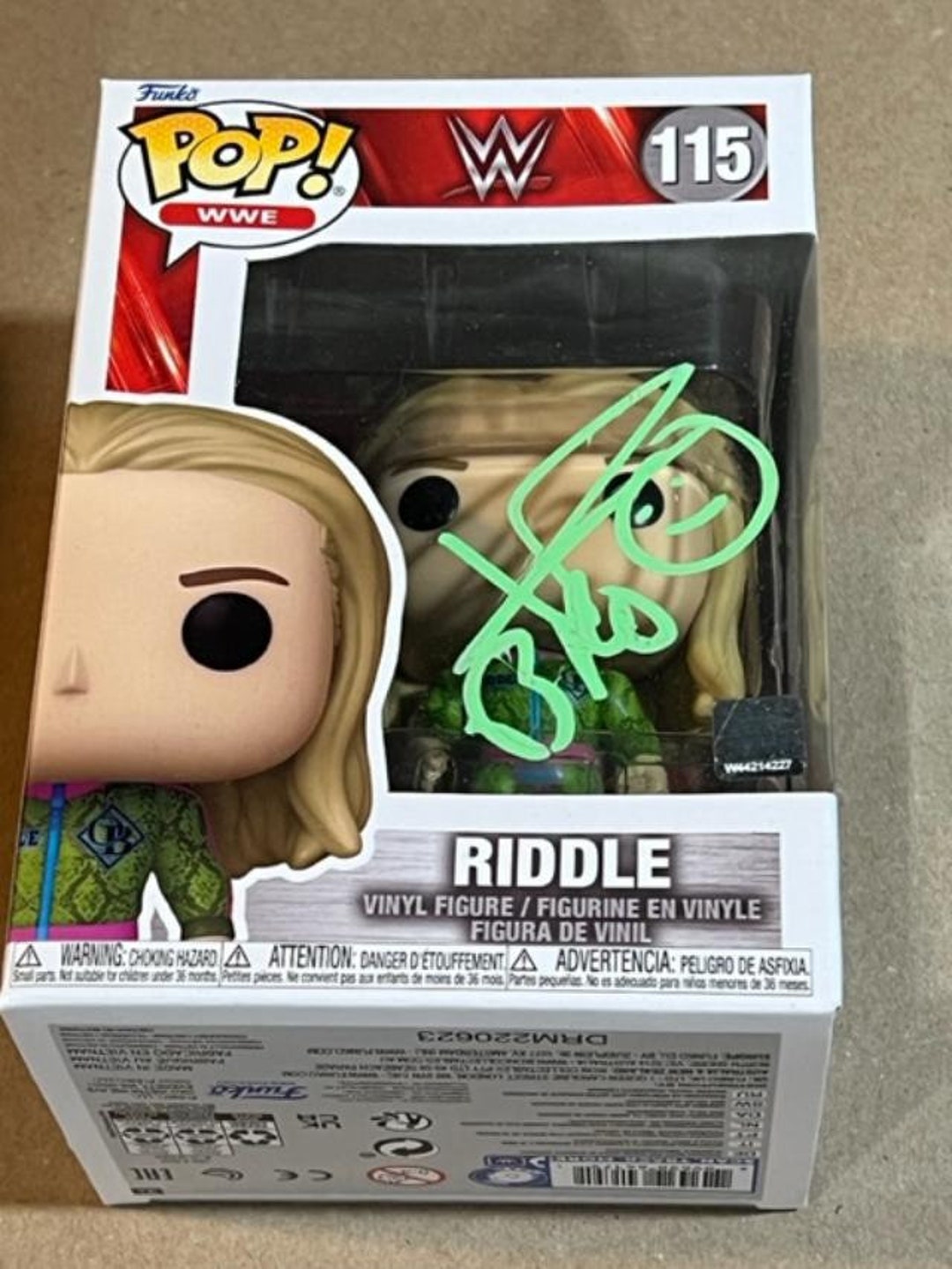 MATT RIDDLE Signed Autographed WWE Funko Pop - Etsy