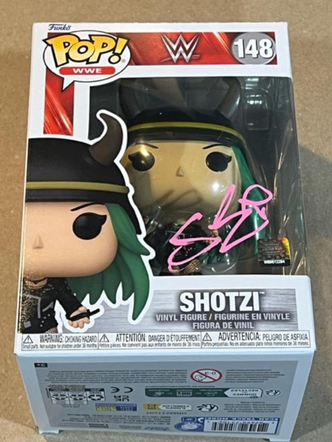 SHOTZI Signed Autographed WWE Funko Pop - Etsy