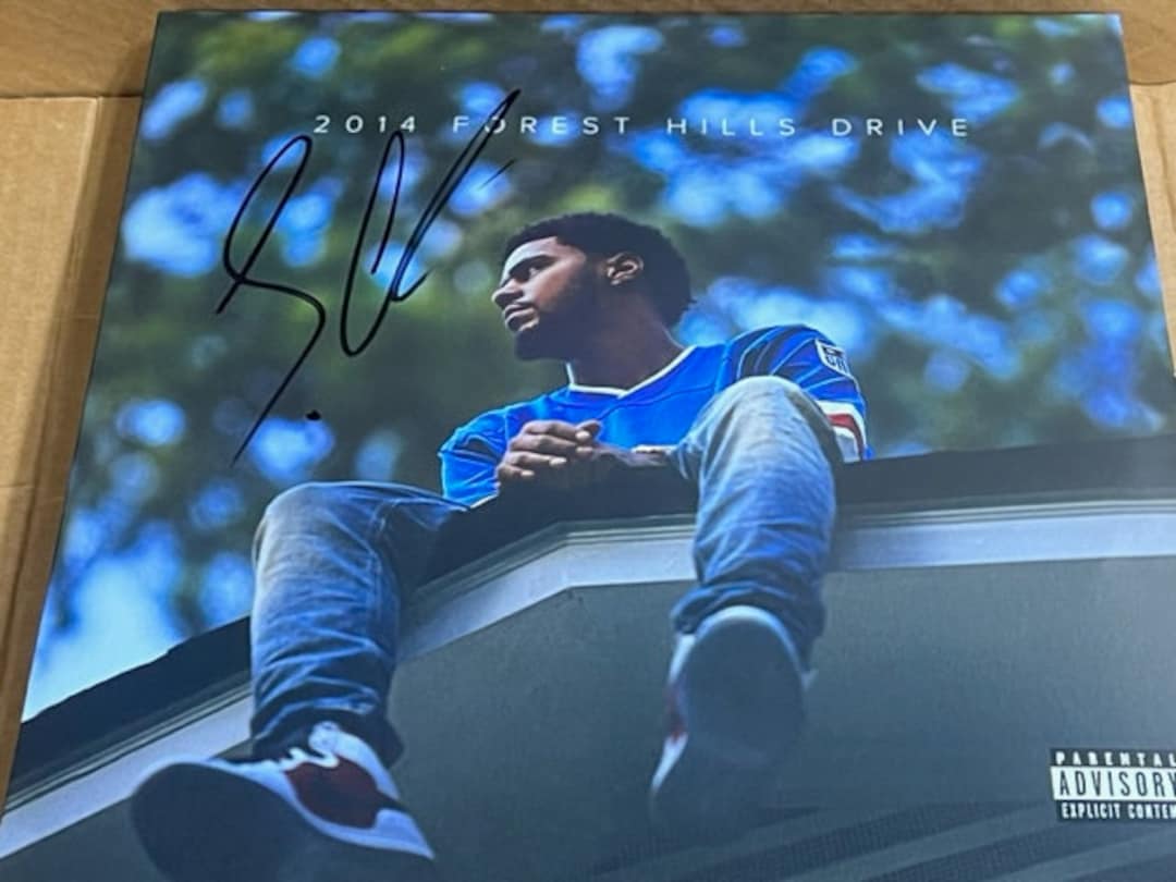 J. COLE Signed Autographed 2014 Forest Hills Drive Record Album LP - Etsy