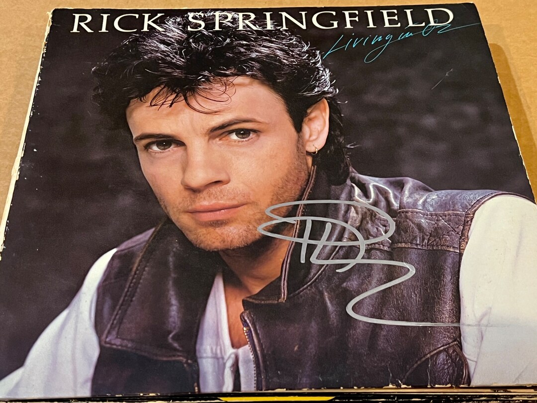 RICK SPRINGFIELD Signed Autographed Vintage Living in Oz Record Album ...