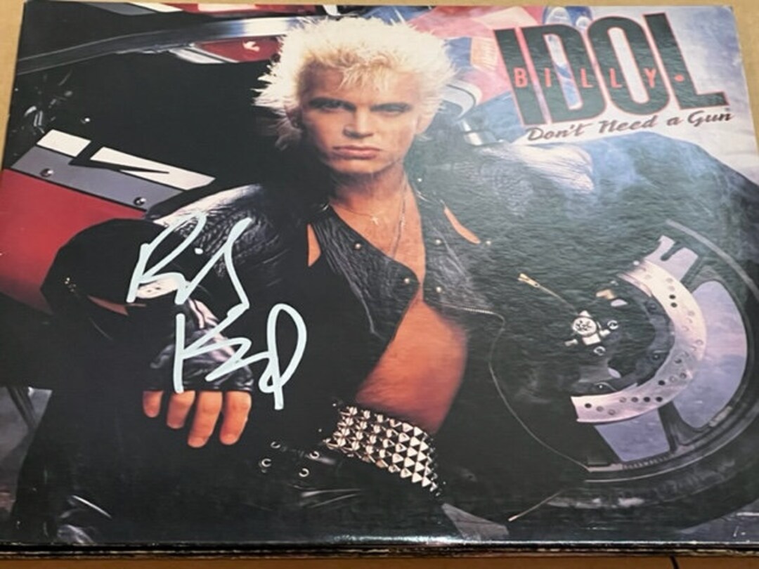 BILLY IDOL Signed Autographed Vintage Don't Need A Gun - Etsy