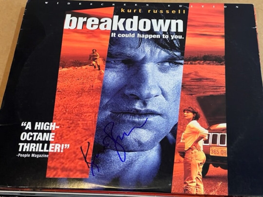 KURT RUSSELL Signed Autographed BREAKDOWN Laser Disc - Etsy
