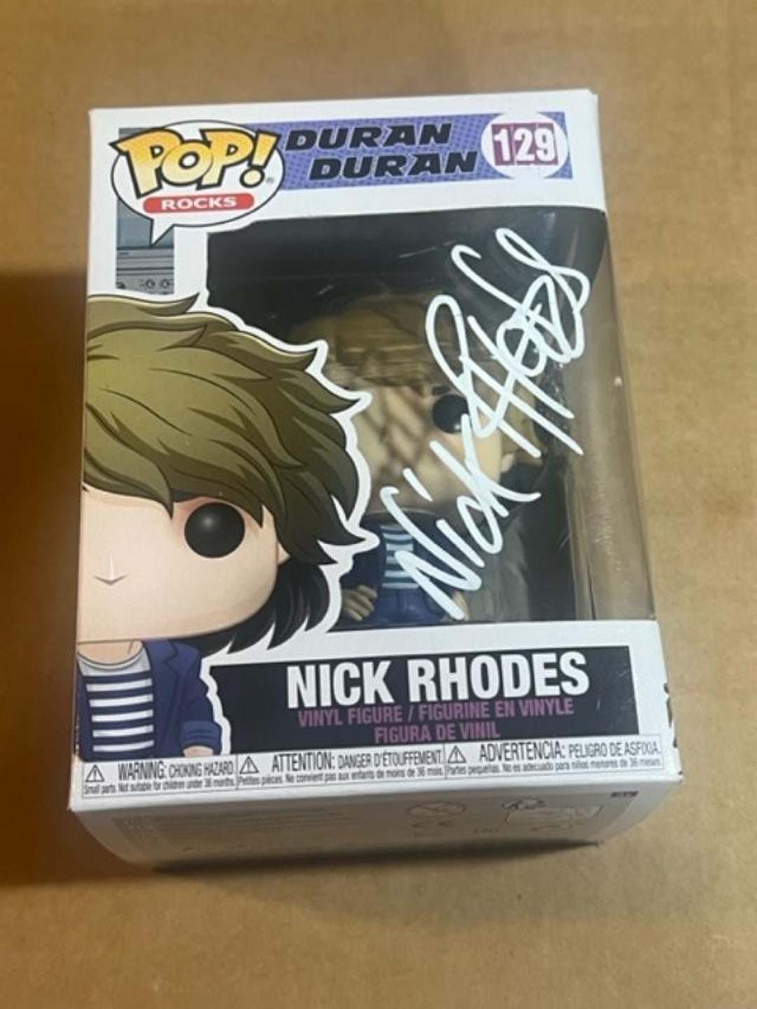 Nick Rhodes Signed Autographed DURAN DURAN Funko Pop 128 - Etsy