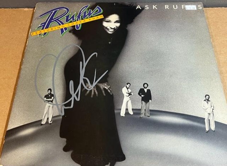 CHAKA KHAN Signed Autographed Vintage RUFUS Ask Rufus Record Album Lp ...