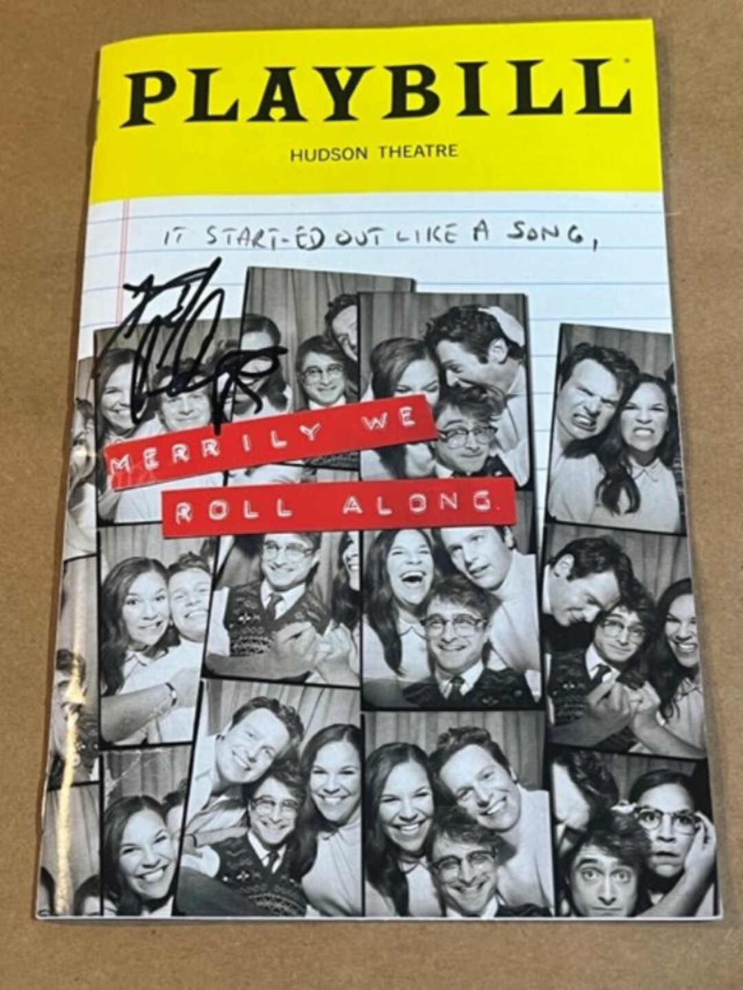 DANIEL RADCLIFFE Signed Autographed Merrily We Roll Broadway Playbill ...