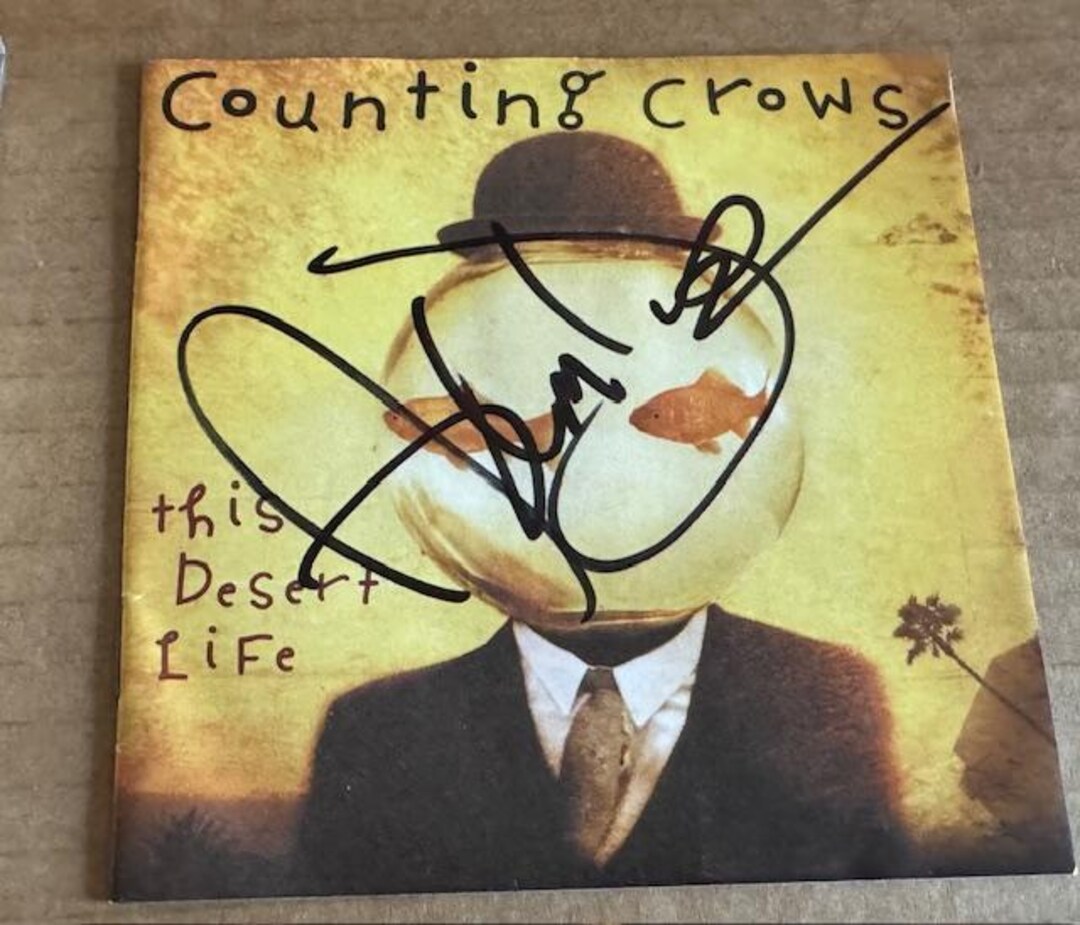 Adam Duritz Signed Autographed COUNTING CROWS This Desert Life CD ...