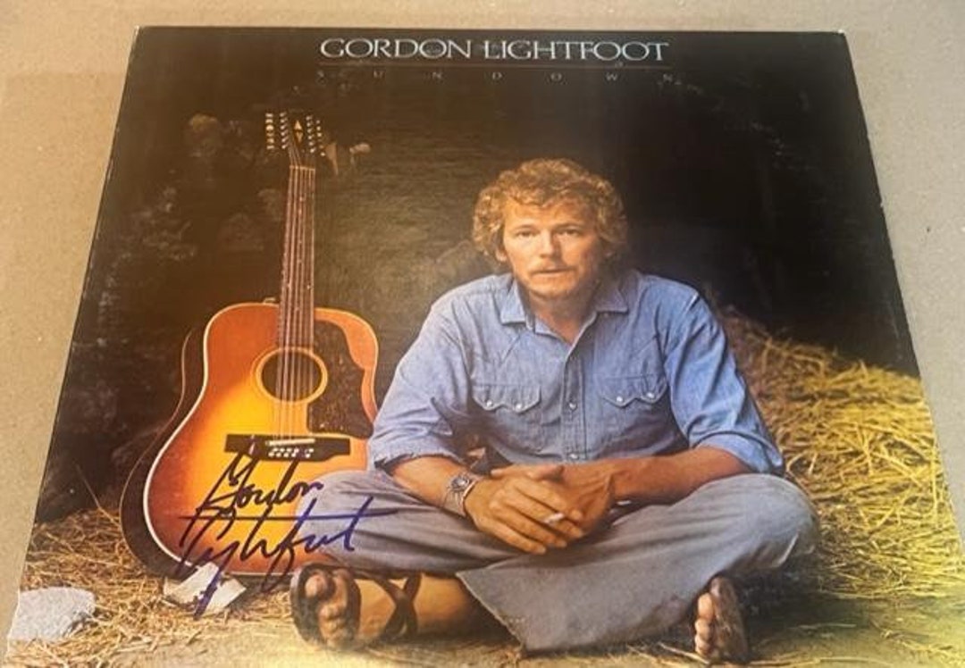 GORDON LIGHTFOOT Signed Autographed Vintage Sundown Record Album LP - Etsy