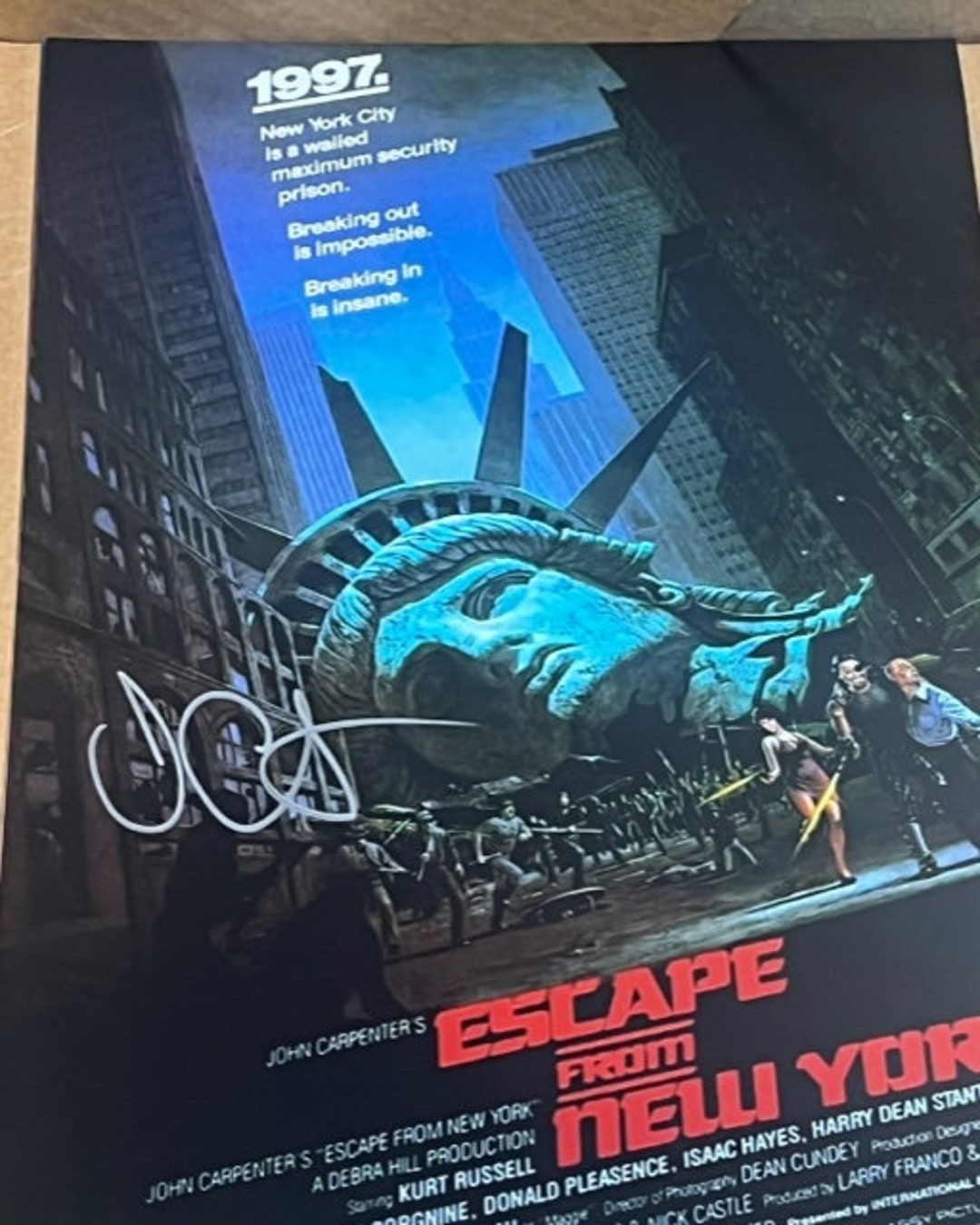 JOHN CARPENTER Signed Autographed Escape From New York 11x17 Movie ...