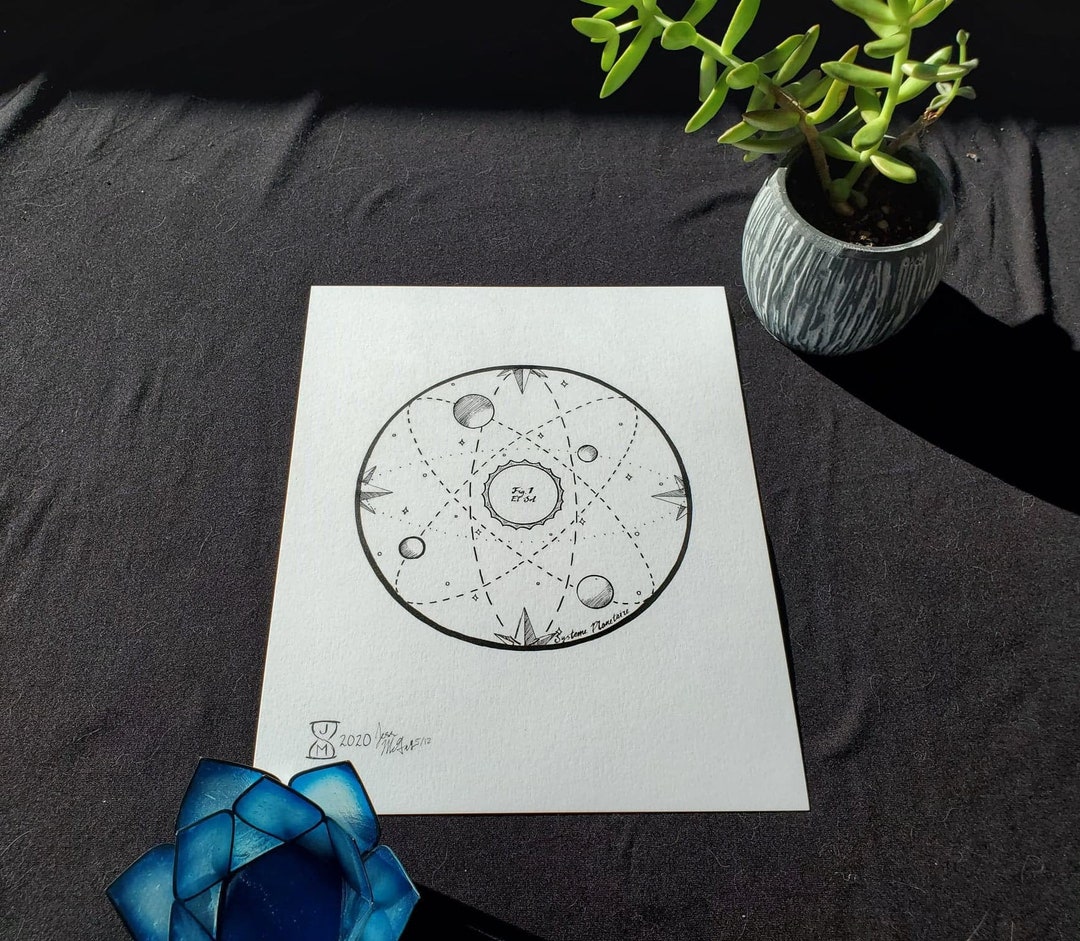 Planetary Orbit Art Print - Etsy UK