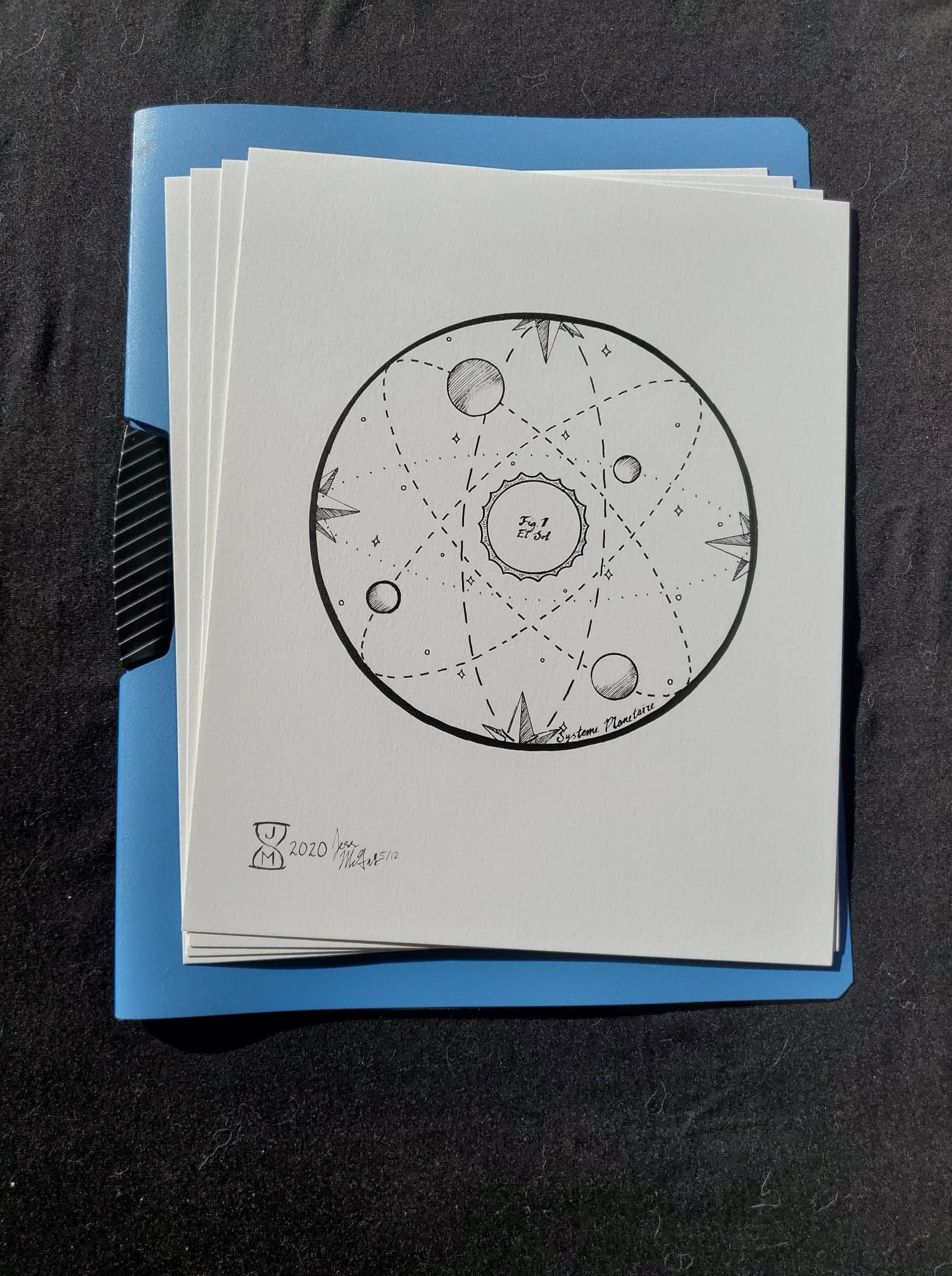 Planetary Orbit Art Print - Etsy UK
