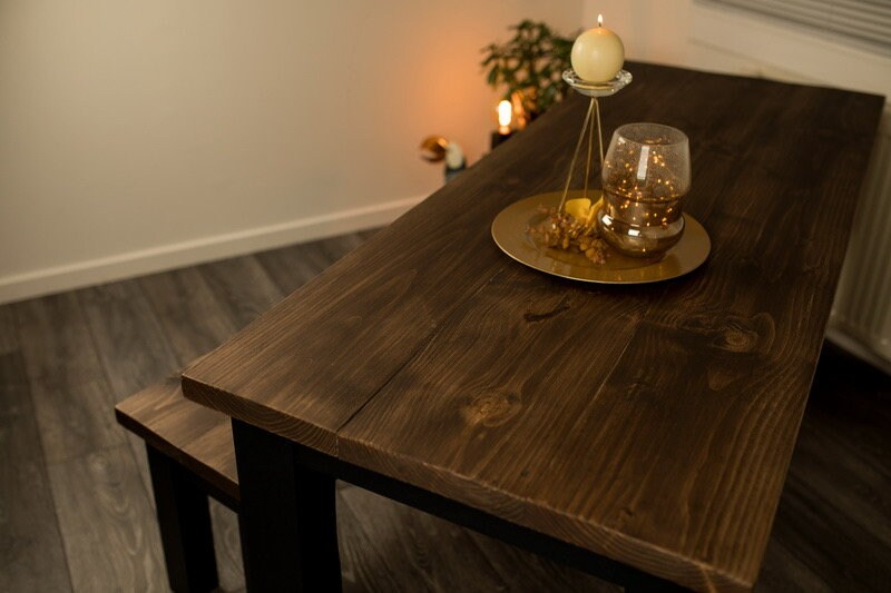 Straight Leg Farmhouse Dining Table - Etsy UK