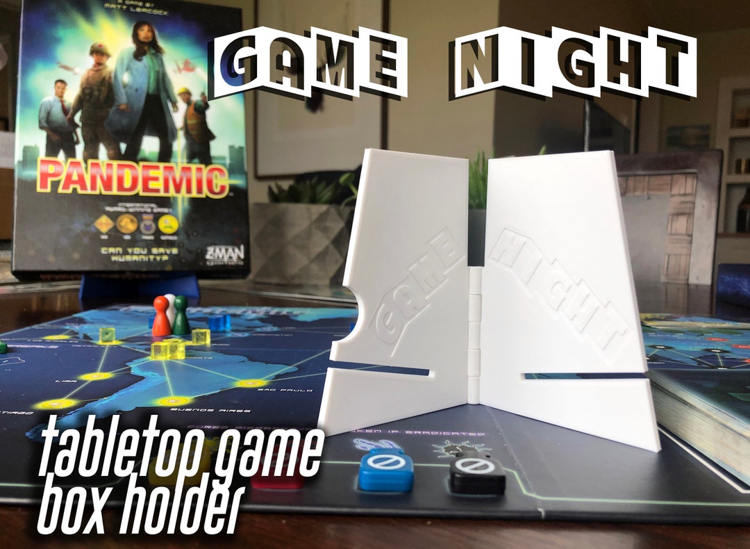 Game Night - Tabletop Board Game Box Holder Stand - Etsy
