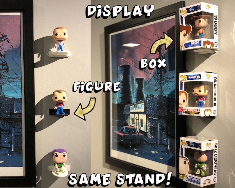 Lot de 4 Présentoir mural POP Amovible. Support mural - Etsy France