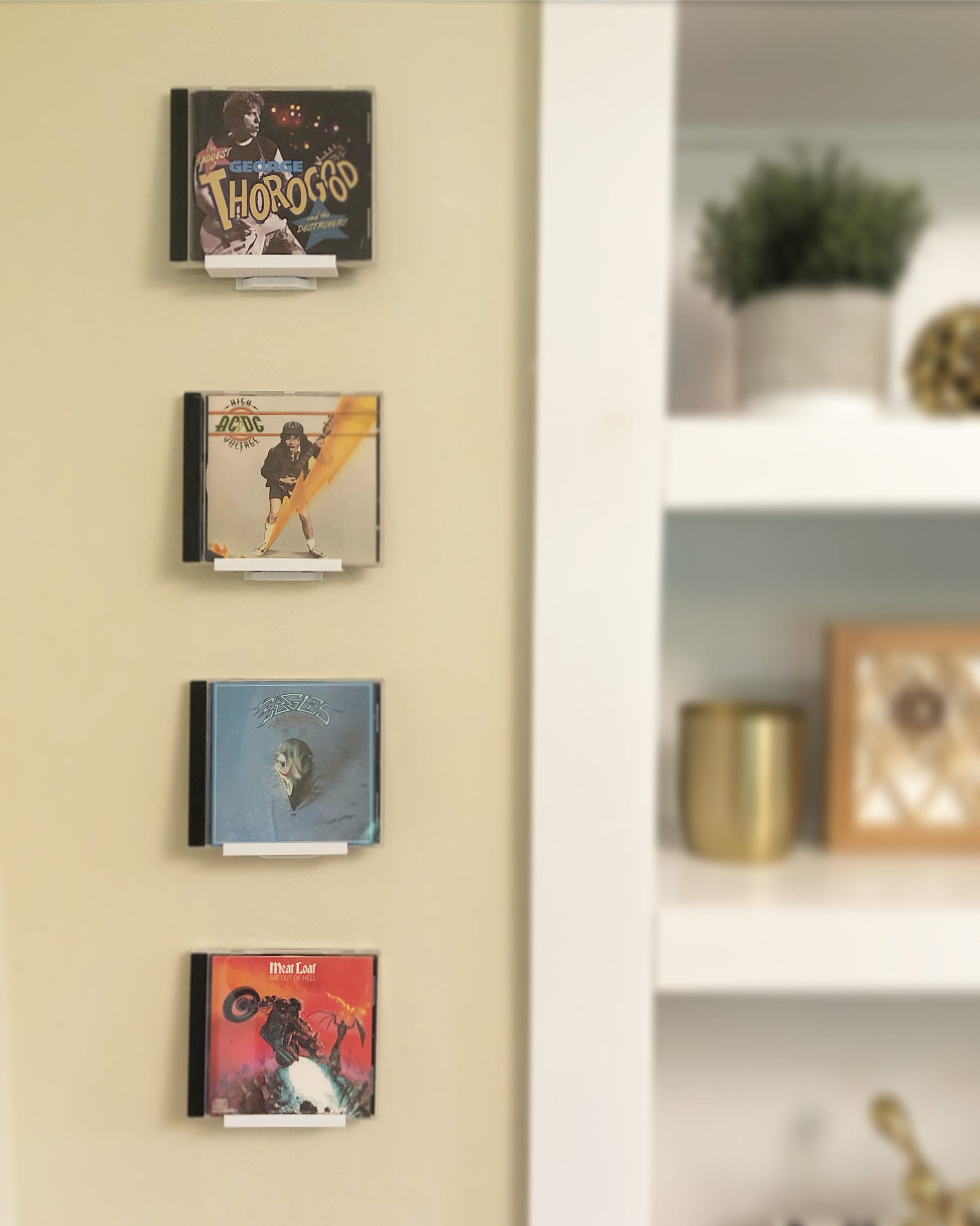 4 Pack CD Wall Displays Removable Adhesive Damage Free - Etsy Canada