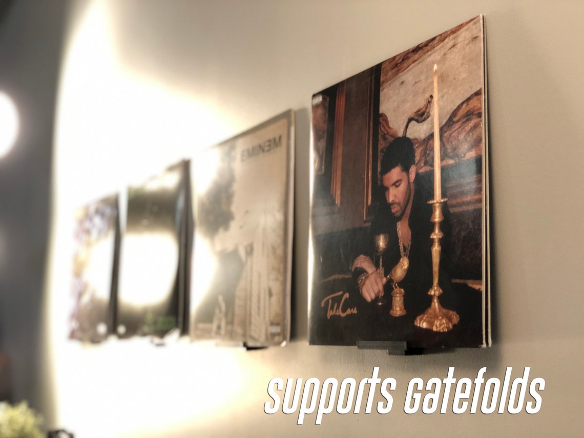 4 Pack Record Album Wall Display Mounts Vinyl Stands - Etsy