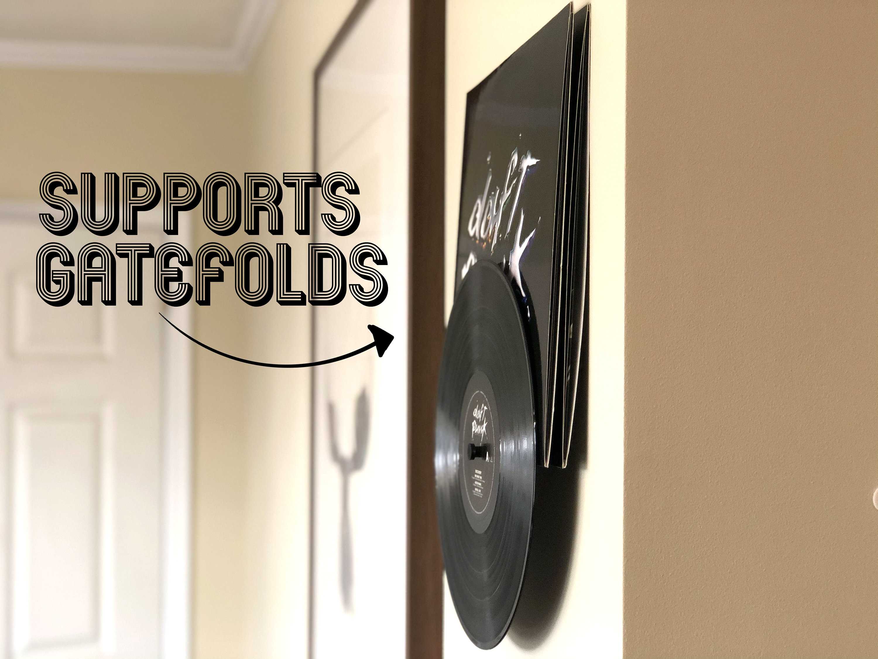 Record Album Wall Display Mounts Fully Removable - Etsy