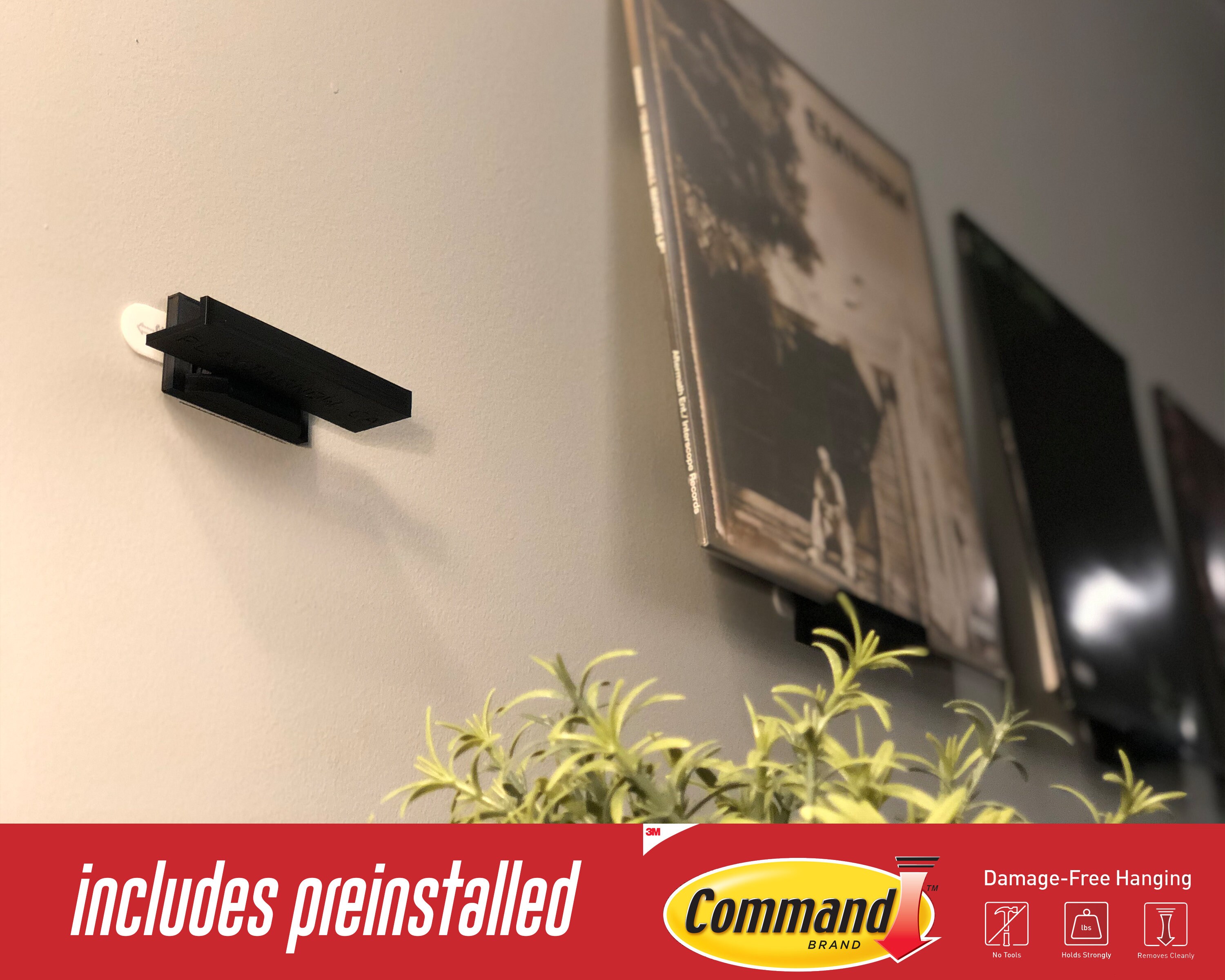 6 Pack Record Album Wall Display Mounts Vinyl Stands - Etsy