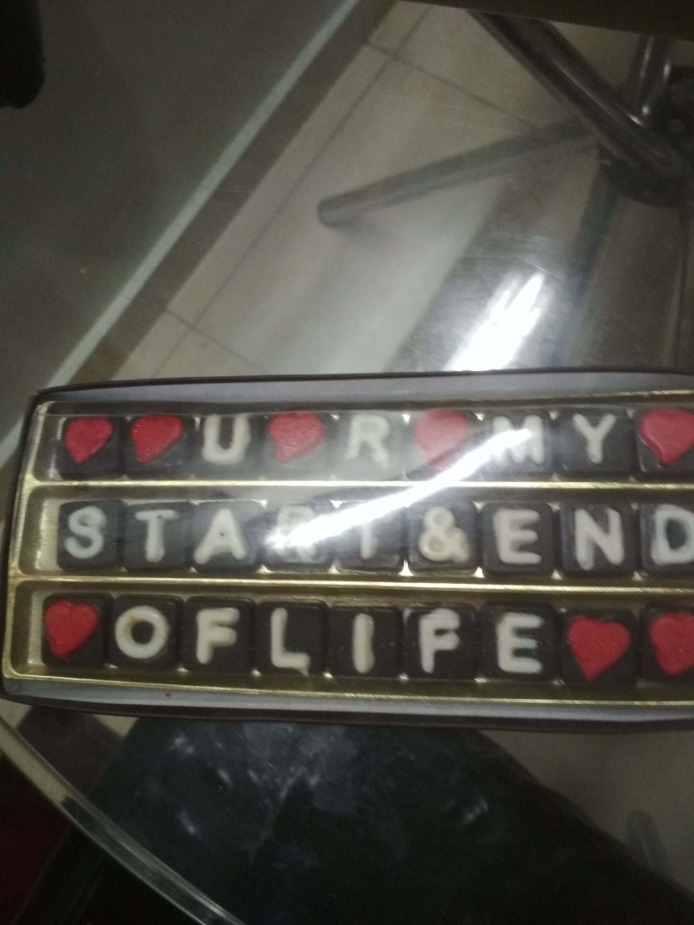 Message Written in Chocolate Alphabets - Etsy