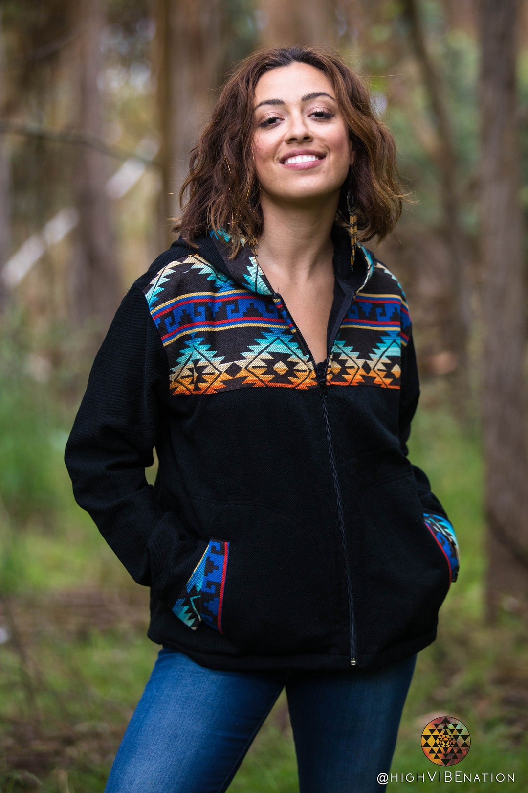 Ecuadorian Geometric, Tribal Jacket - Size Small - Etsy