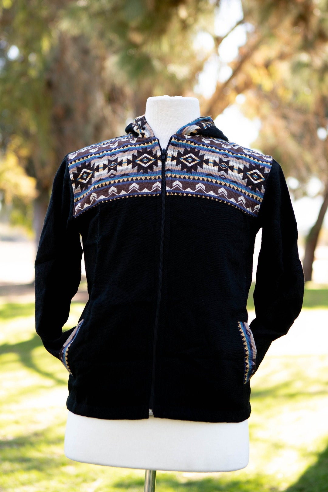 Ecuadorian Geometric, Tribal Jacket - Size Small - Etsy