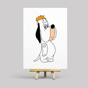 Droopy Dog Sad Tattoo A5 digital print. | Etsy