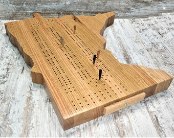 Minnesota Cribbage Board - Etsy