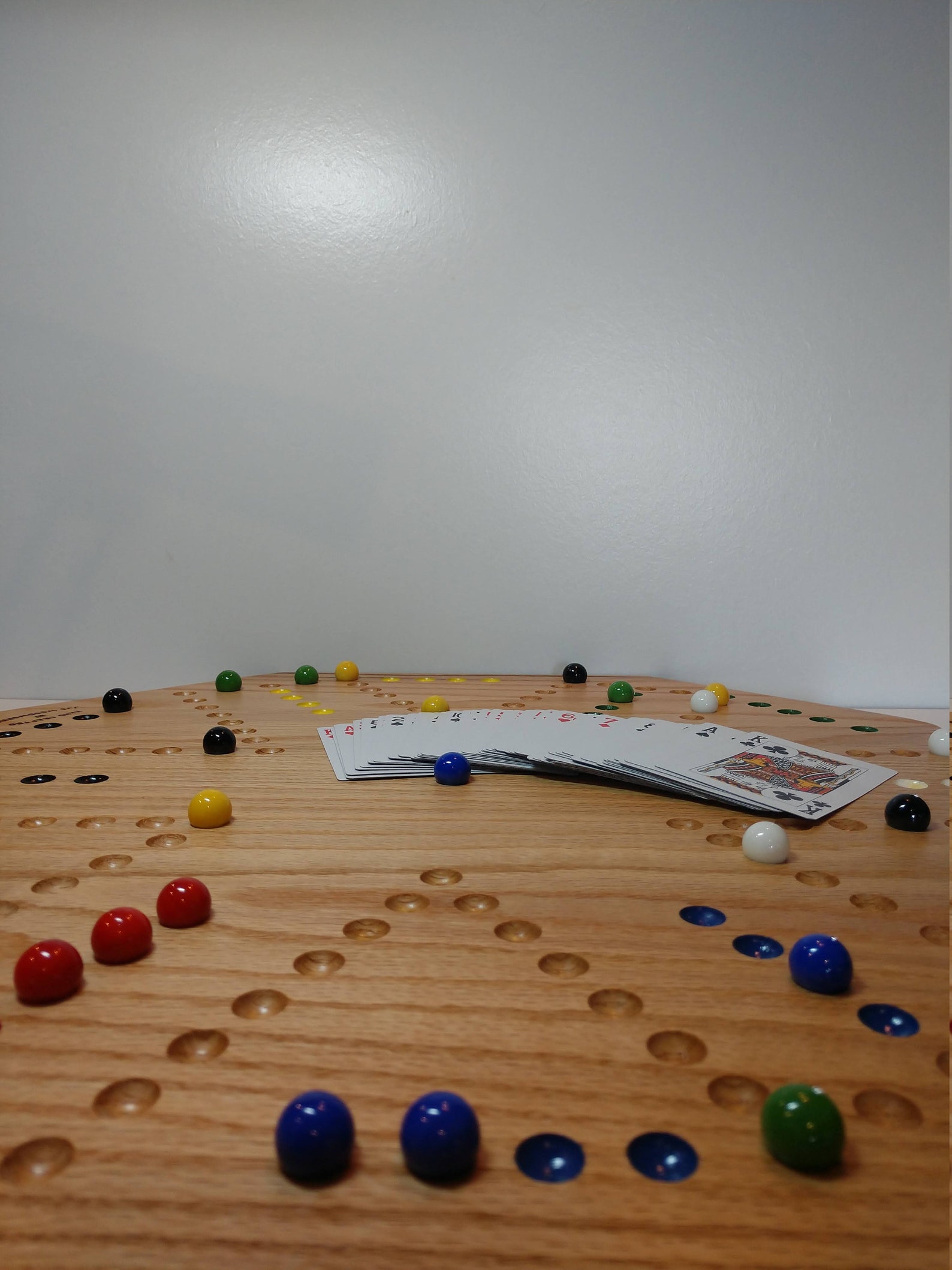 Oak Cards and Marbles Game With Handle - Etsy