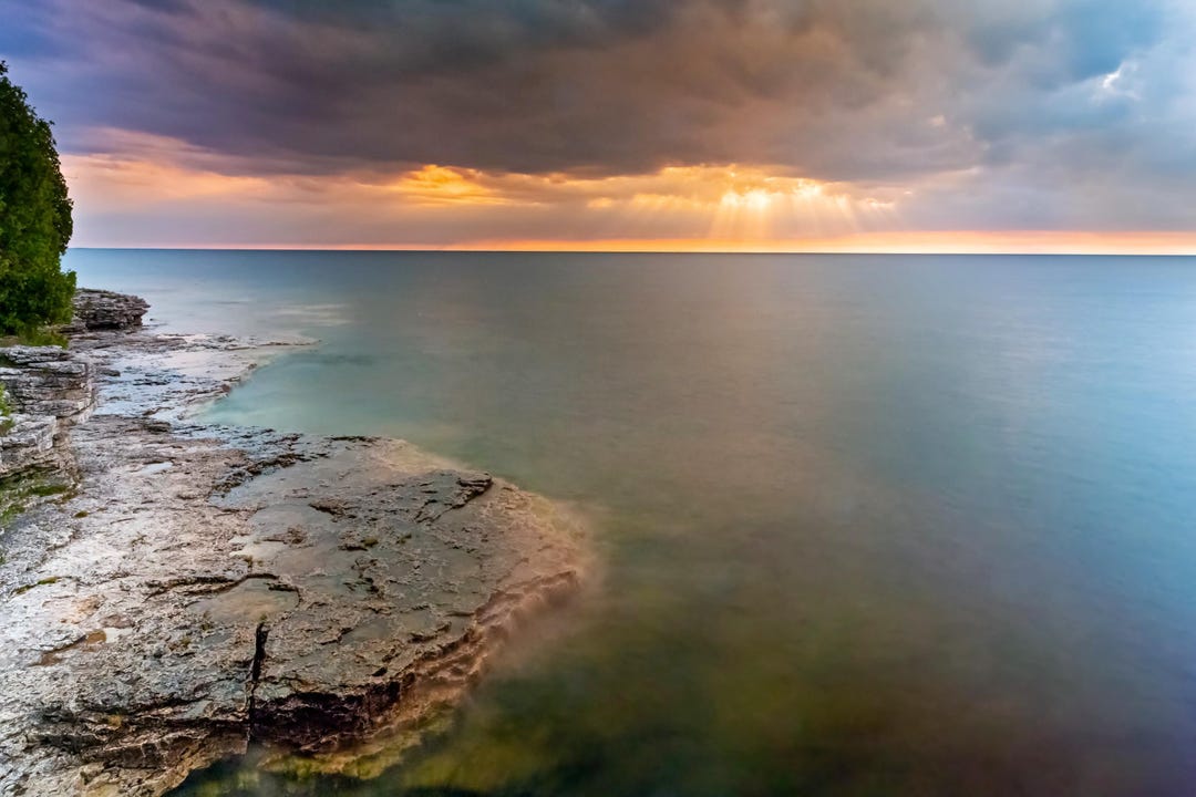Moody Lake in Oceana County Michigan at Dawn Offers a Peaceful Escape ...