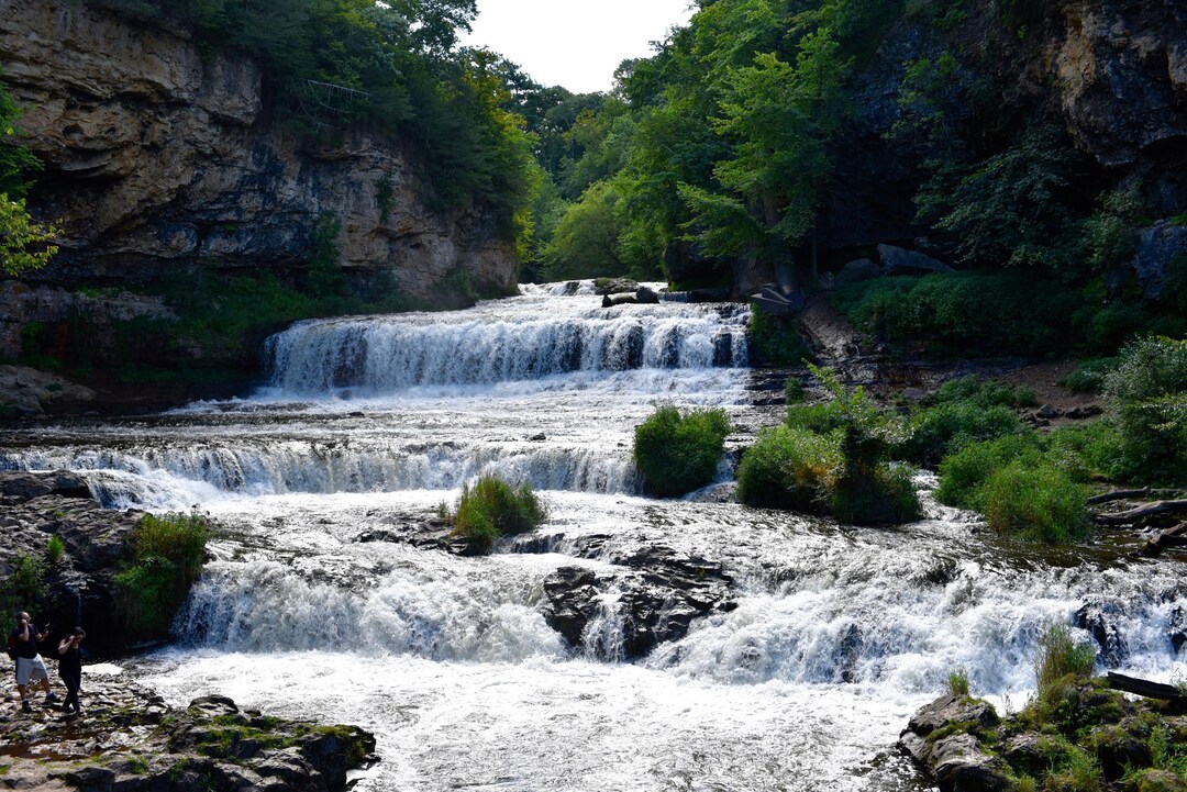 Willow River Water Falls Located in the Willow River State Park Near ...